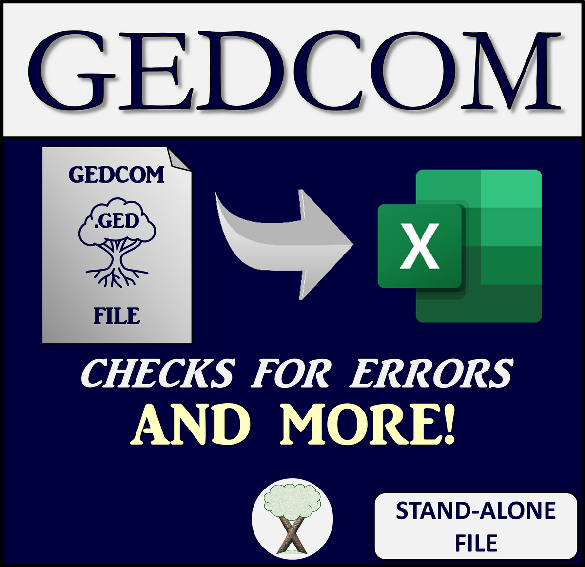 Family TreeXcel - GEDCOM Workbook (Windows)